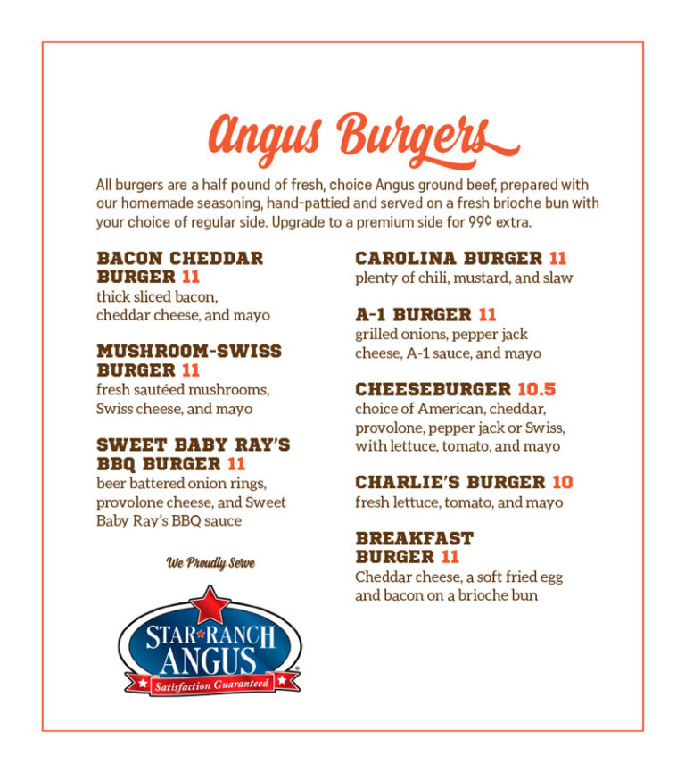 Angus Burgers – Uptown Charlie’s